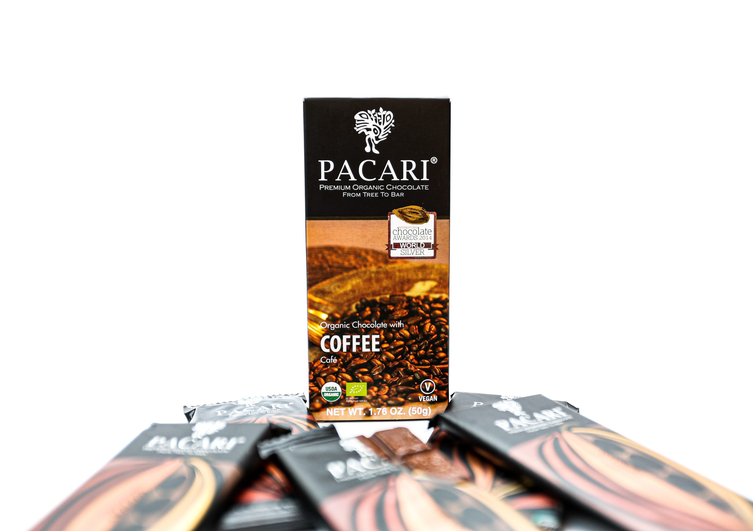 Paccari Vegan Dark Chocolate (60%) with Coffee (Cartonless) - SamiChakra