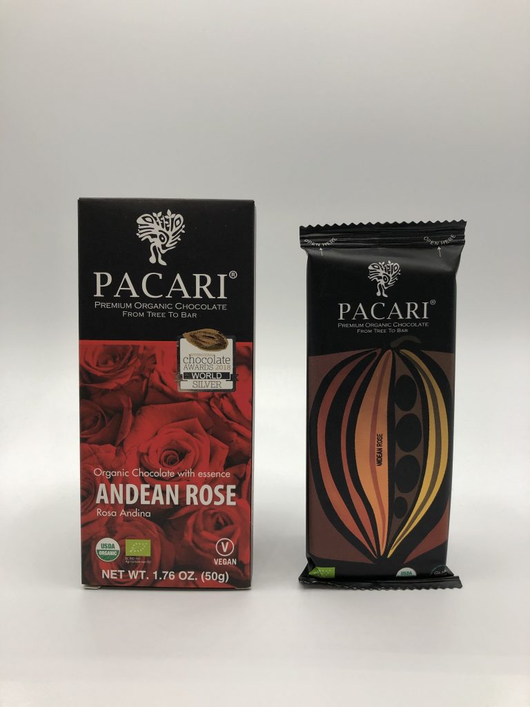 Paccari Vegan Dark Chocolate (60%) with Andean Rose (Cartonless ...